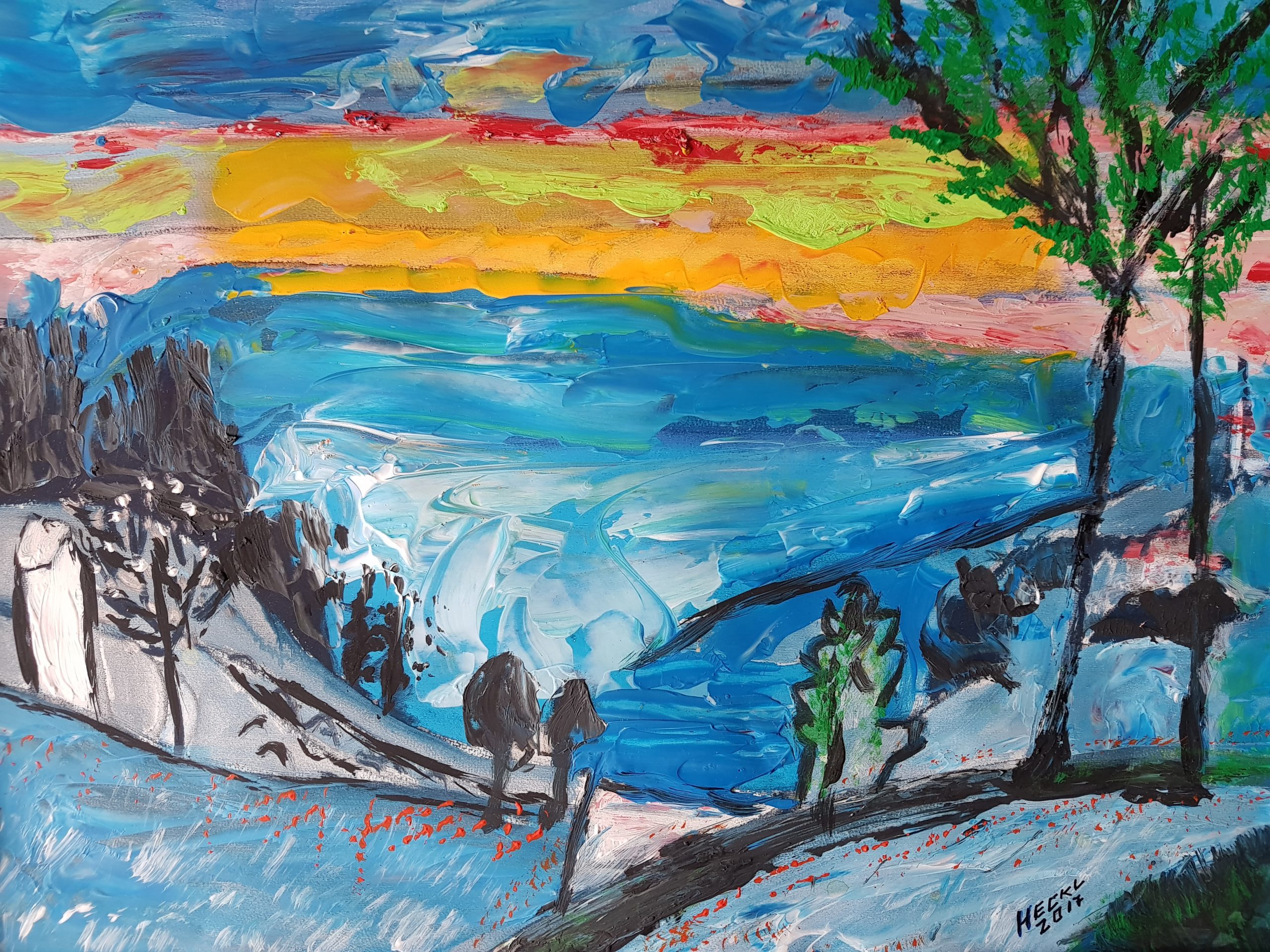 neues Gemälde 2 – WOLFGANG M. HECKL